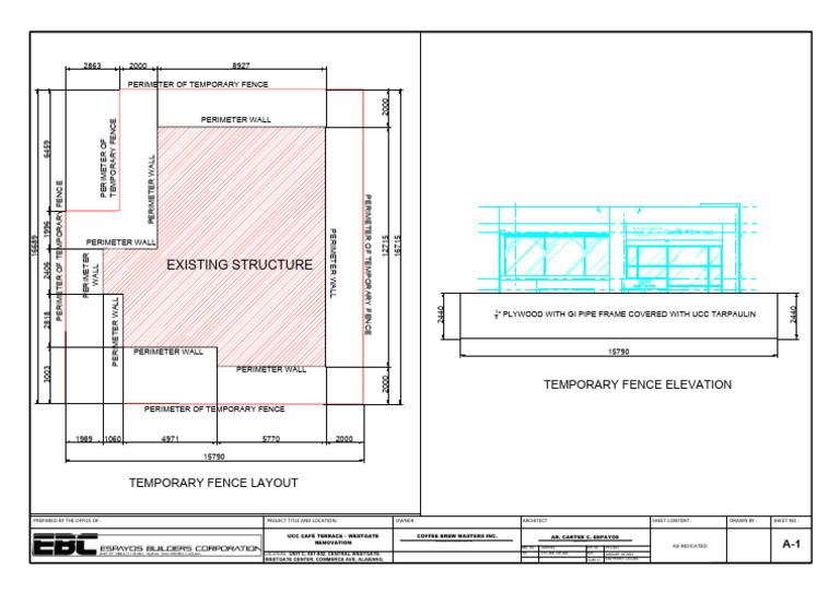 TEMPORARY FENCE LAYOUT | PDF