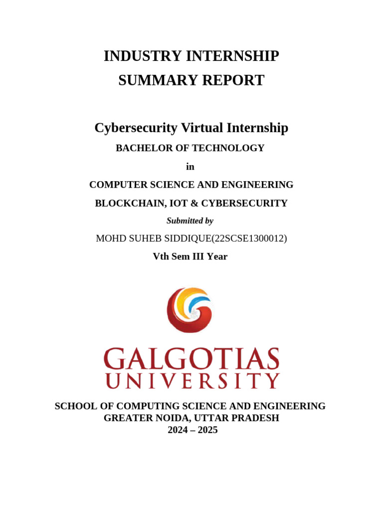 Paloalto Internship Report Suheb | PDF | Security | Computer Security
