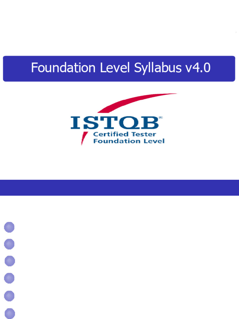 All Chapters From The Syllabus of Istqb V4.0 | PDF | Software Testing ...