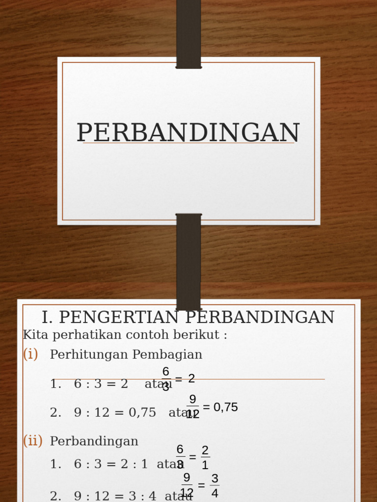PERBANDINGAN Kelas VII | PDF