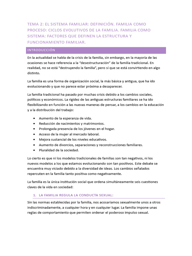 Tema 2, 3 y 4 Ofes | PDF | Familia | Comunicación