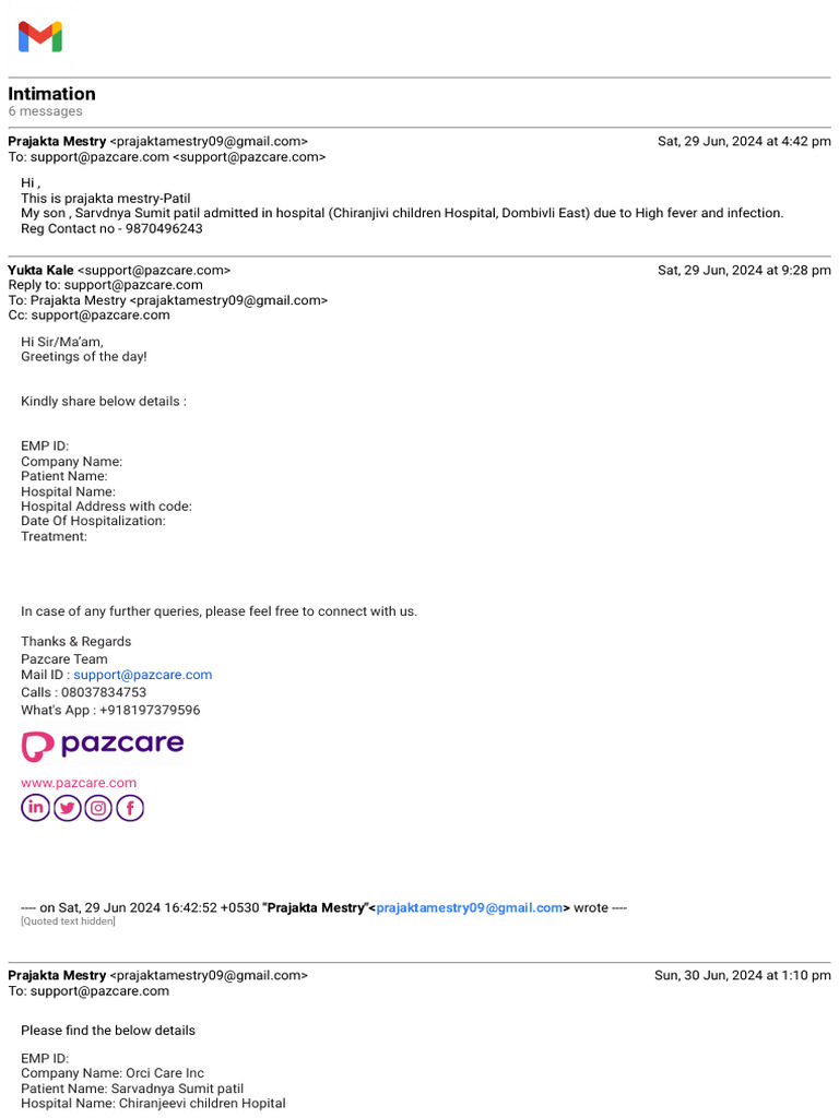 Gmail Intimation and Update | PDF | Internet | Email