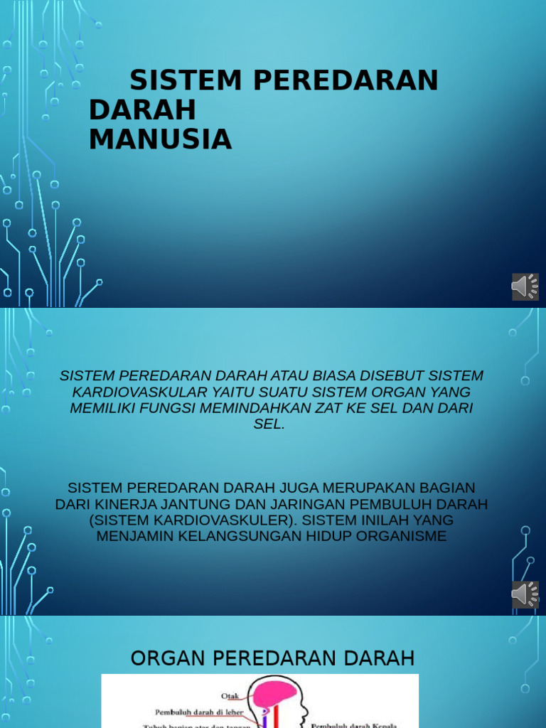 Ppt Peredaran Darah 1 | PDF