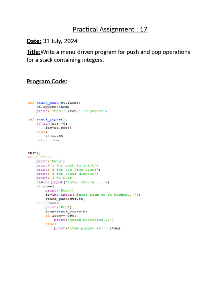 CS Practical Assignment 17 - 22 | PDF | Parameter (Computer Programming) | Software Engineering