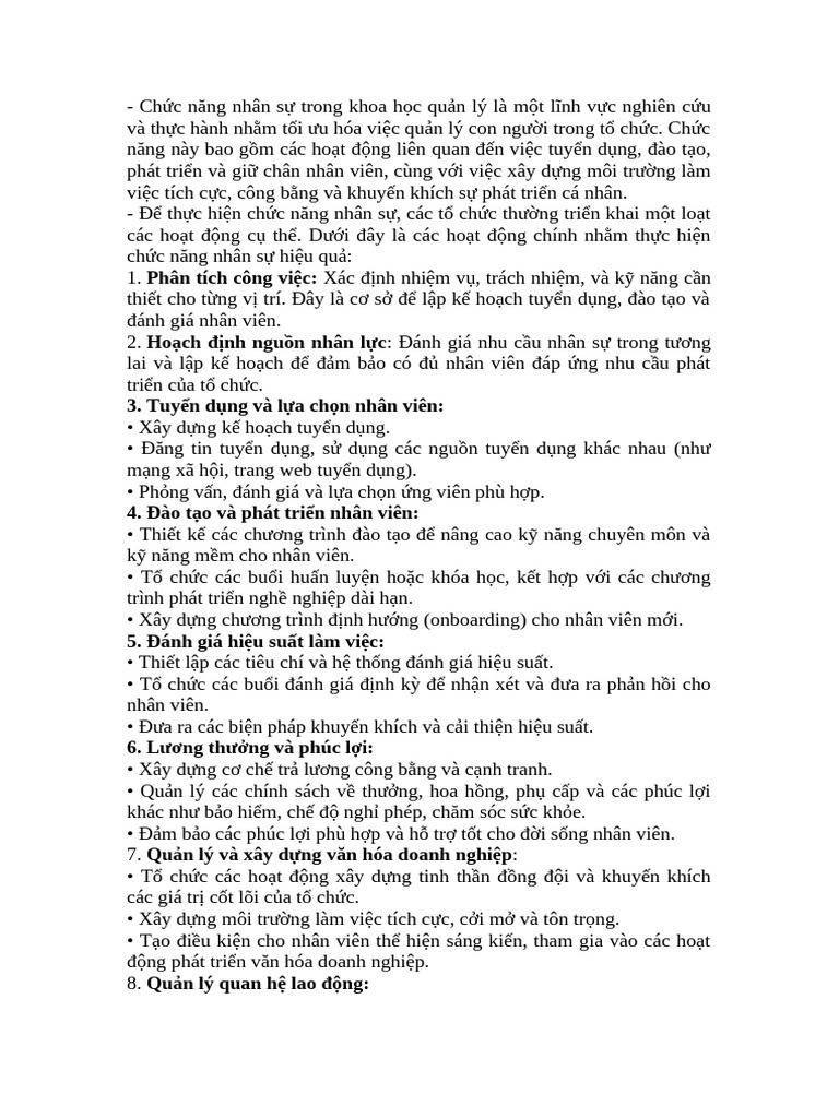 CH C Năng Nhân S Trong KHQL | PDF