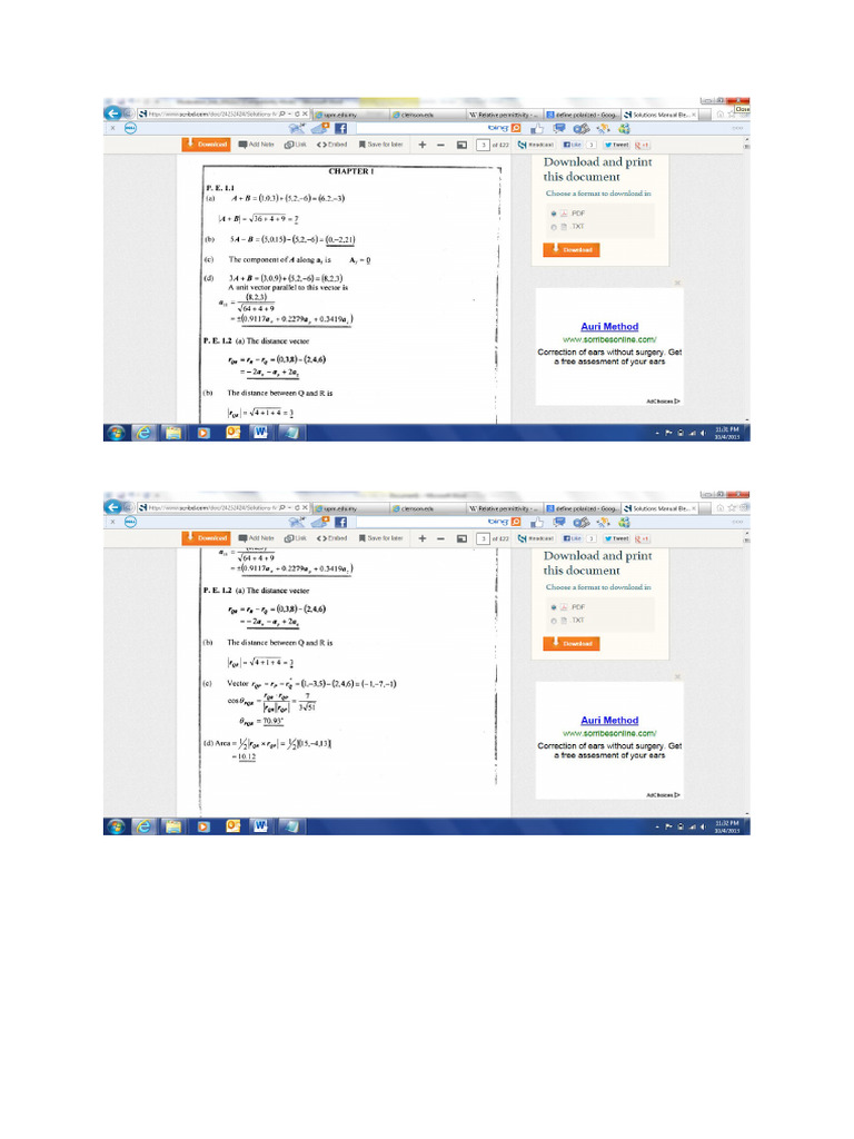 Solution Vector Analysis Pdf 9141