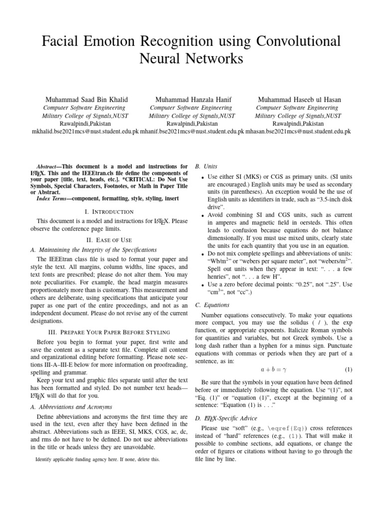 IEEE Conference Template 2 | PDF | Bracket | International System Of Units