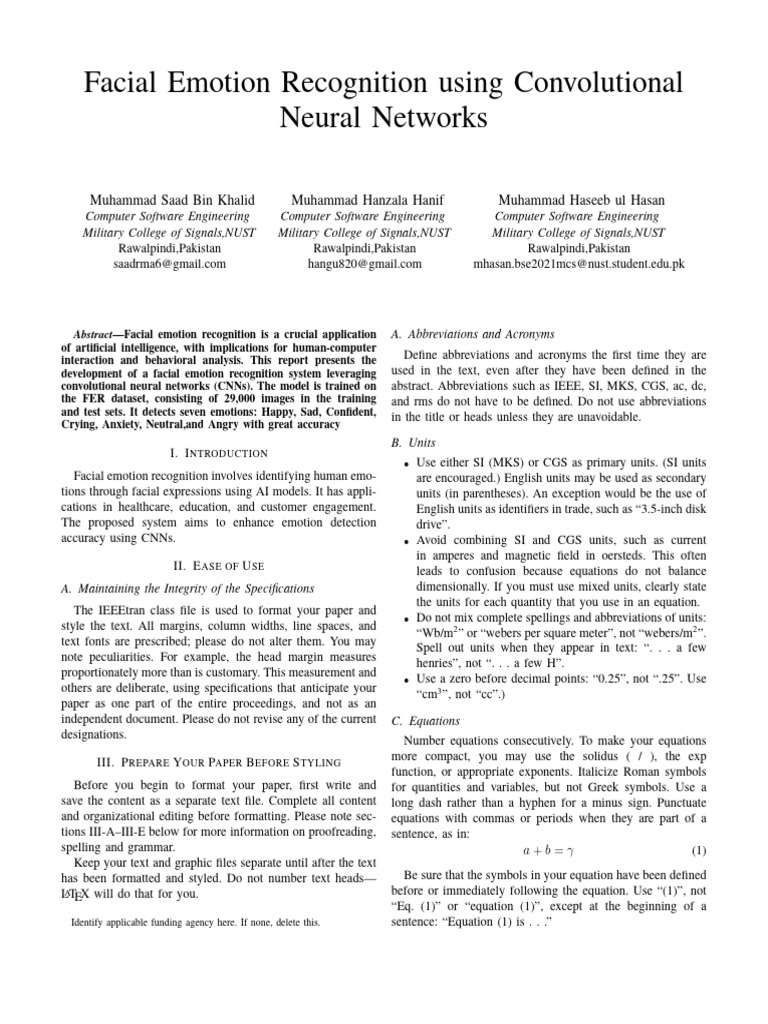 IEEE Conference Template 2 | PDF | Note (Typography) | Bracket