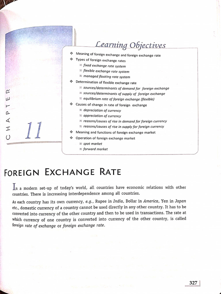 Macroeconomics-Foreign Exchange Rate | PDF