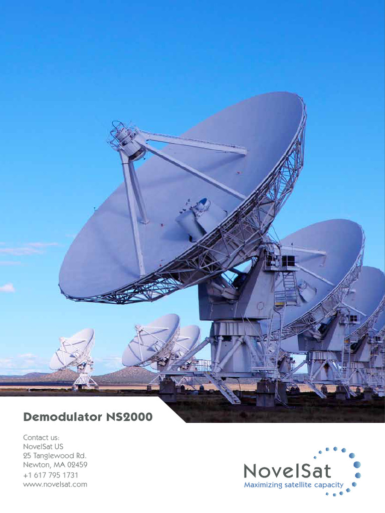 NS2000 Brochure26-07-12 FINAL LO | PDF | Satellite Television | Modulation