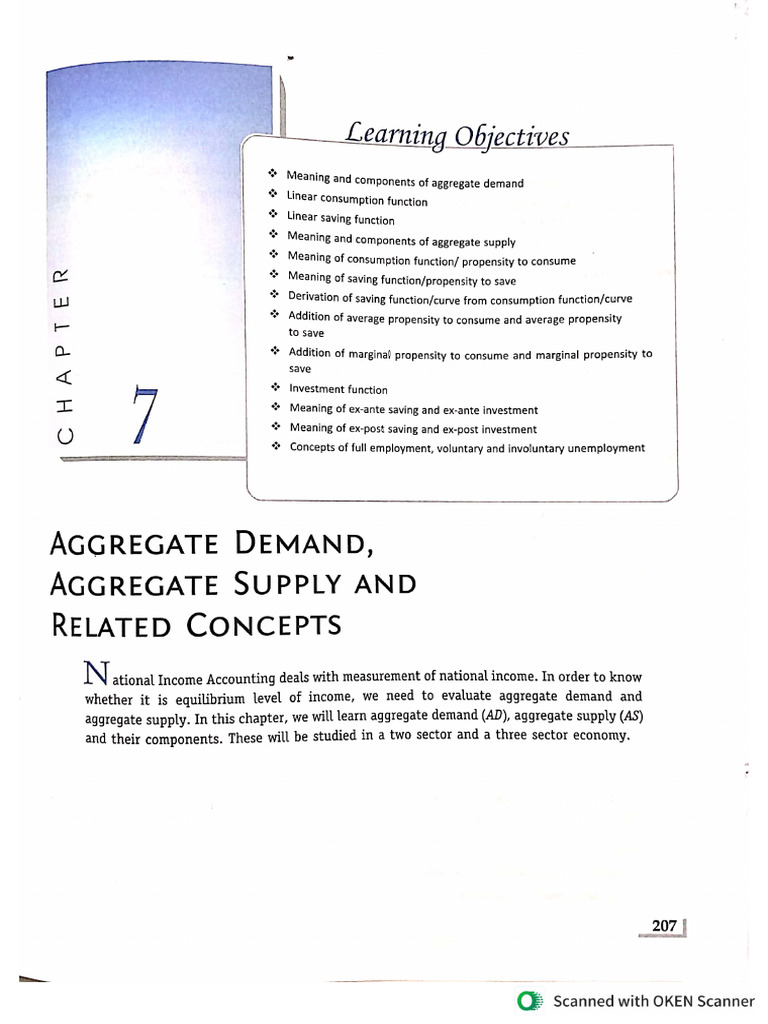 Aggregate Demand, Aggregate Supply and Related Concepts | PDF