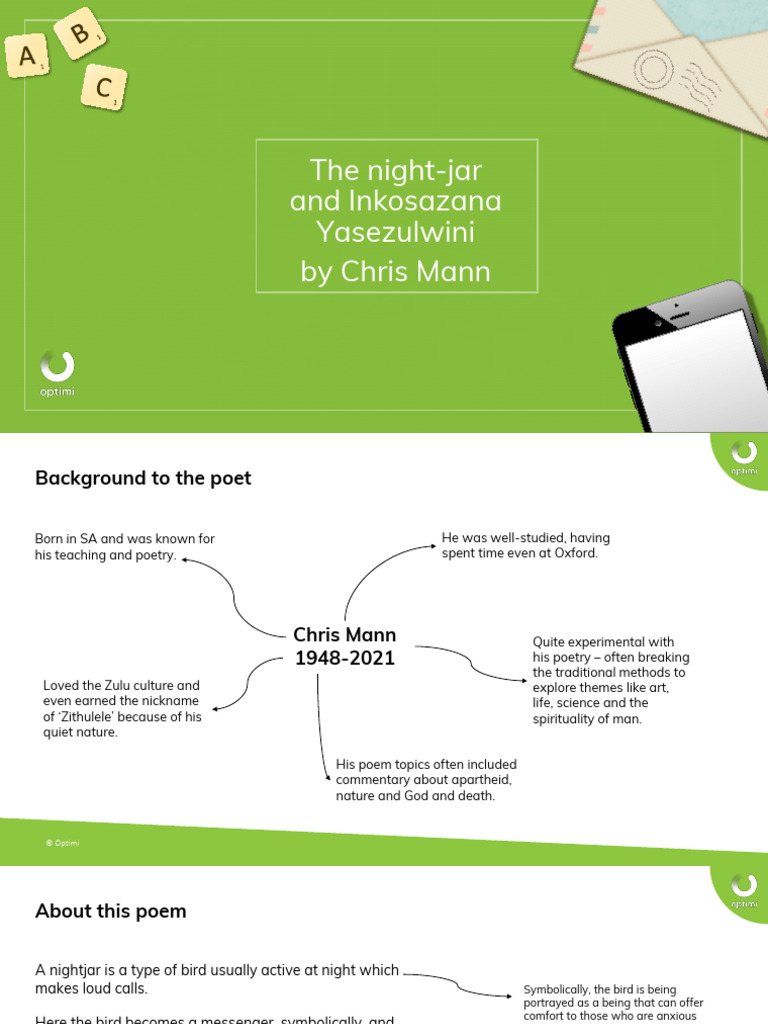 The Night-Jar and Inkosazana Yasezulwini Additional Notes | PDF | Poetry