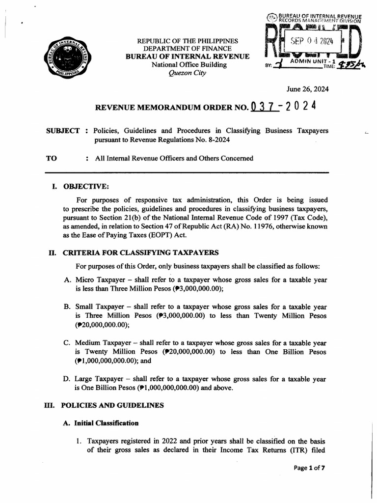 RMO No. 37-2024 | PDF