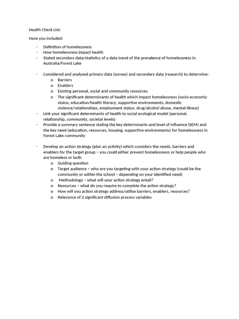 IA1 Checklist[73] | PDF