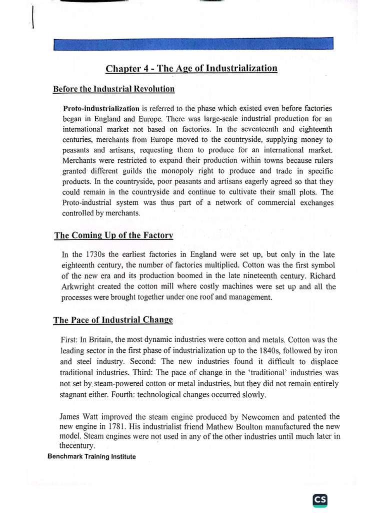 Age of Industrialization | PDF