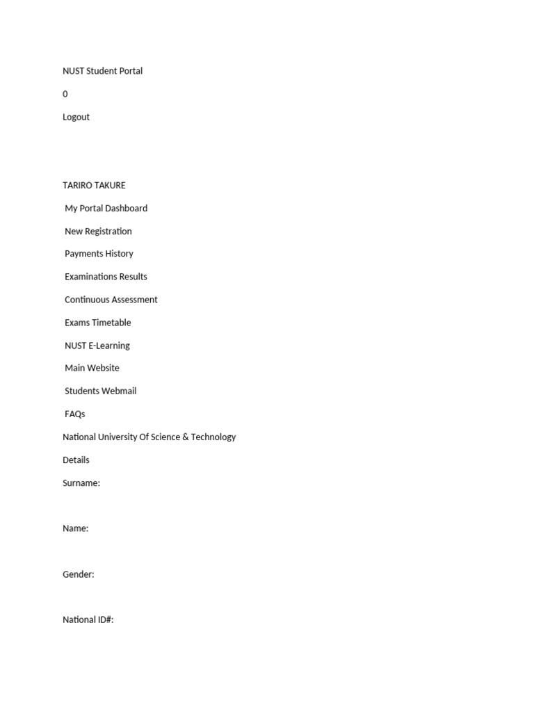 NUST Student Po-WPS Office | PDF | Science | Liberal Arts Education