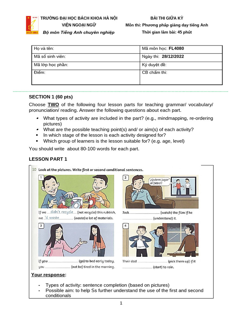 Suggested Answer-Elt Mid-Term Test Sample | PDF | Dictionary | Learning