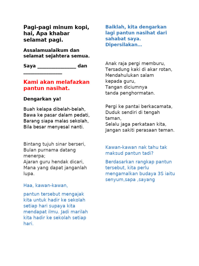 Pantun Nasihat | PDF