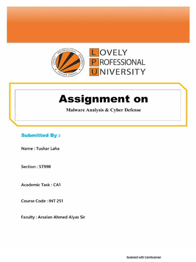 Tushar Assignment | PDF