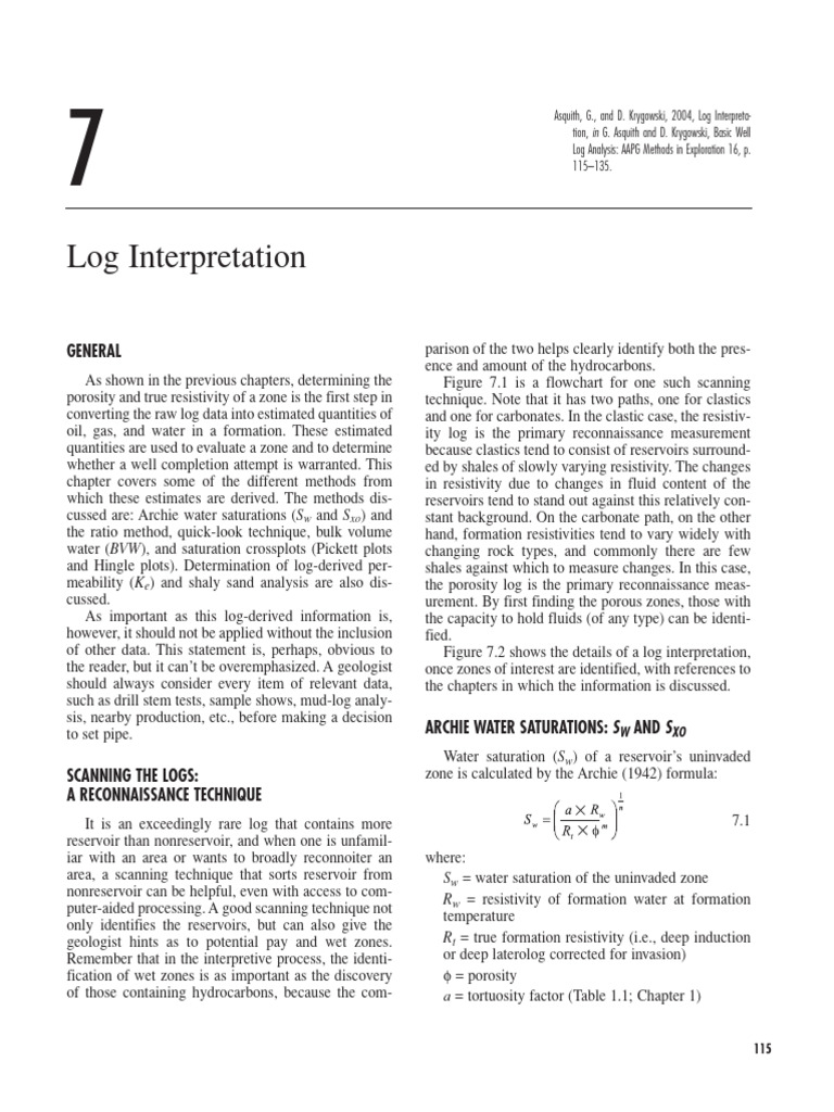 Log Interpretation Techniques | PDF