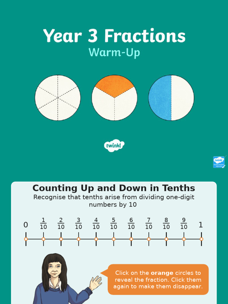 Year 3 Fractions Warmup Powerpoint Ver 4 | PDF | Mathematical Concepts ...
