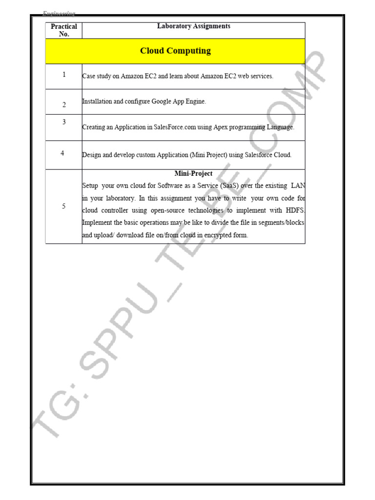 Cloud Computing Lab - Manual | PDF | Cloud Computing | Software As A ...
