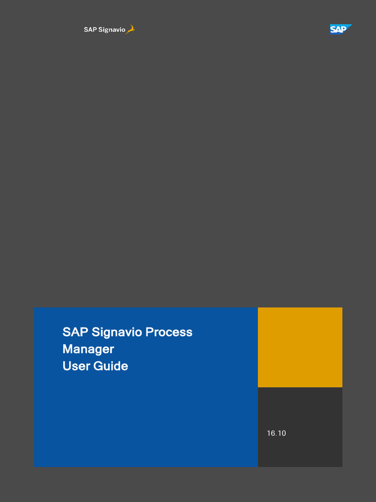 Sap Signavio Process Manager User Guide en | PDF | Login | World Wide Web