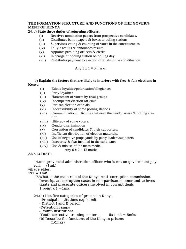 A The Formation Structure and Functions of The Government of | PDF ...