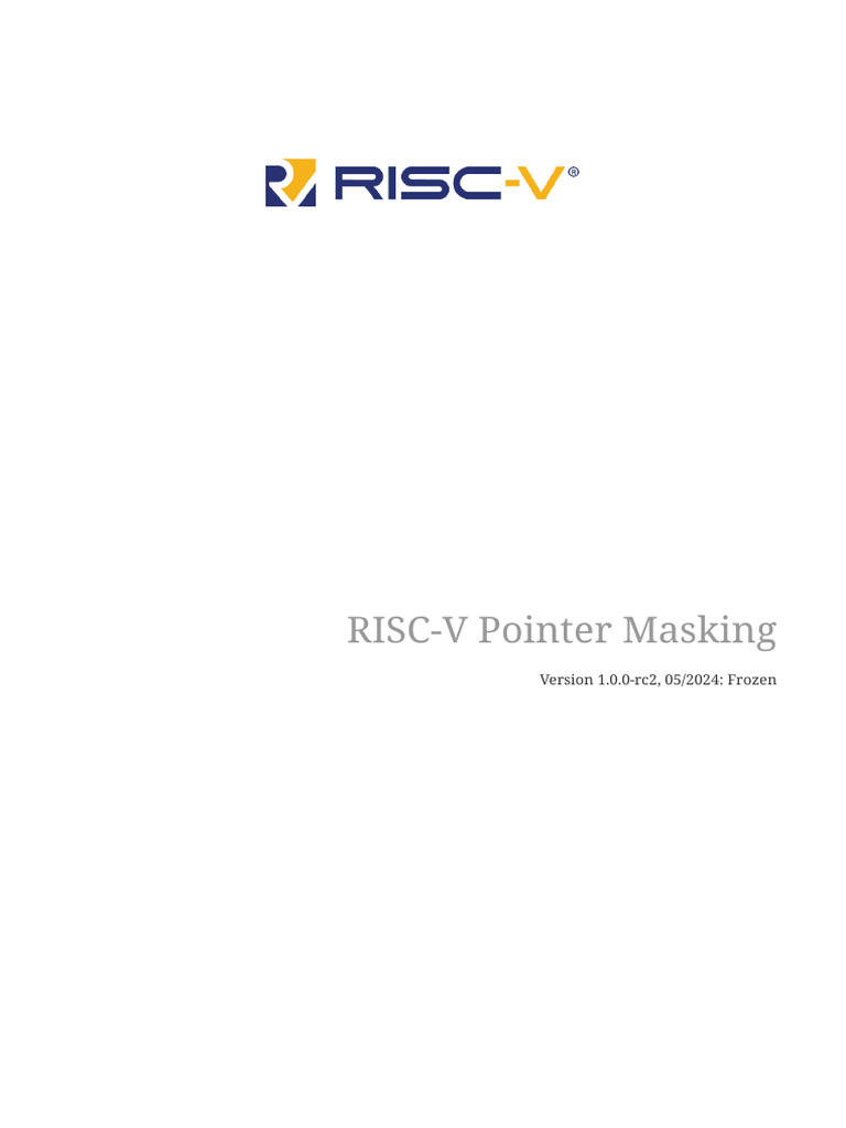 Pointer Masking v1.0.0 rc2 | PDF | Pointer (Computer Programming) | Cpu Cache