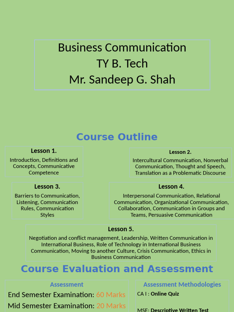Business Communication 1 | PDF | Communication | Nonverbal Communication