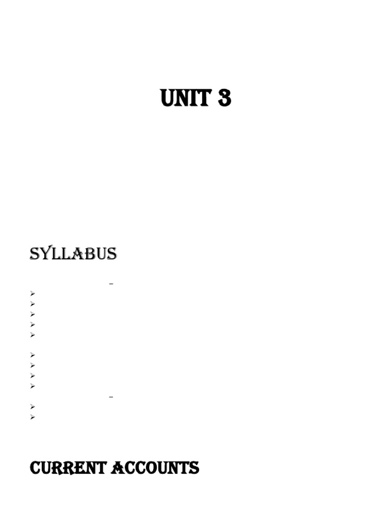 Unit 3 | PDF | Transaction Account | Automated Teller Machine