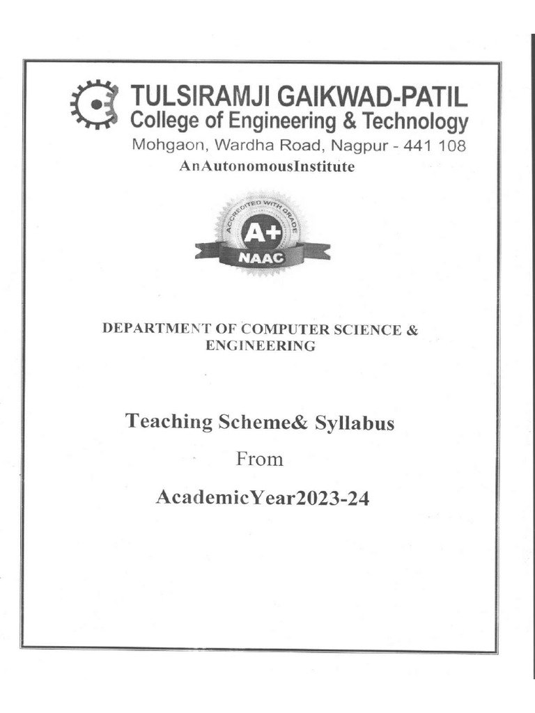 5th Sem Syllabus | PDF