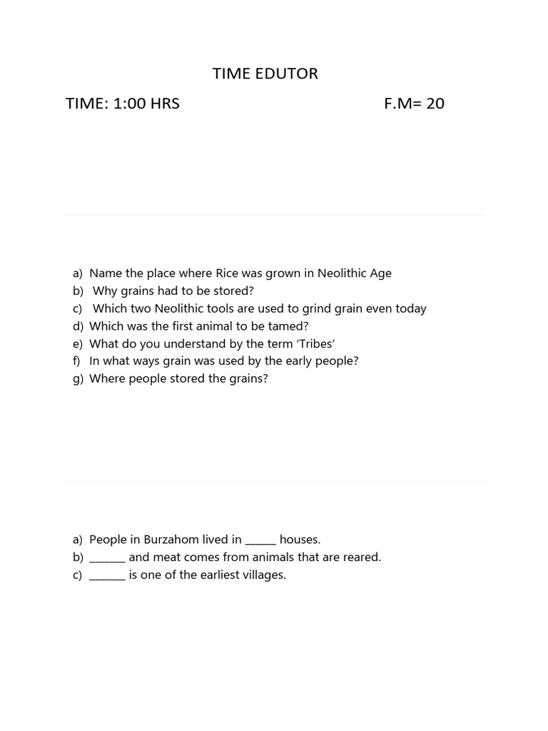 Time Edutor Class 6 Histroy | PDF