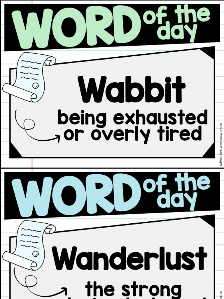 Word of The Day Slides 51 100 | PDF