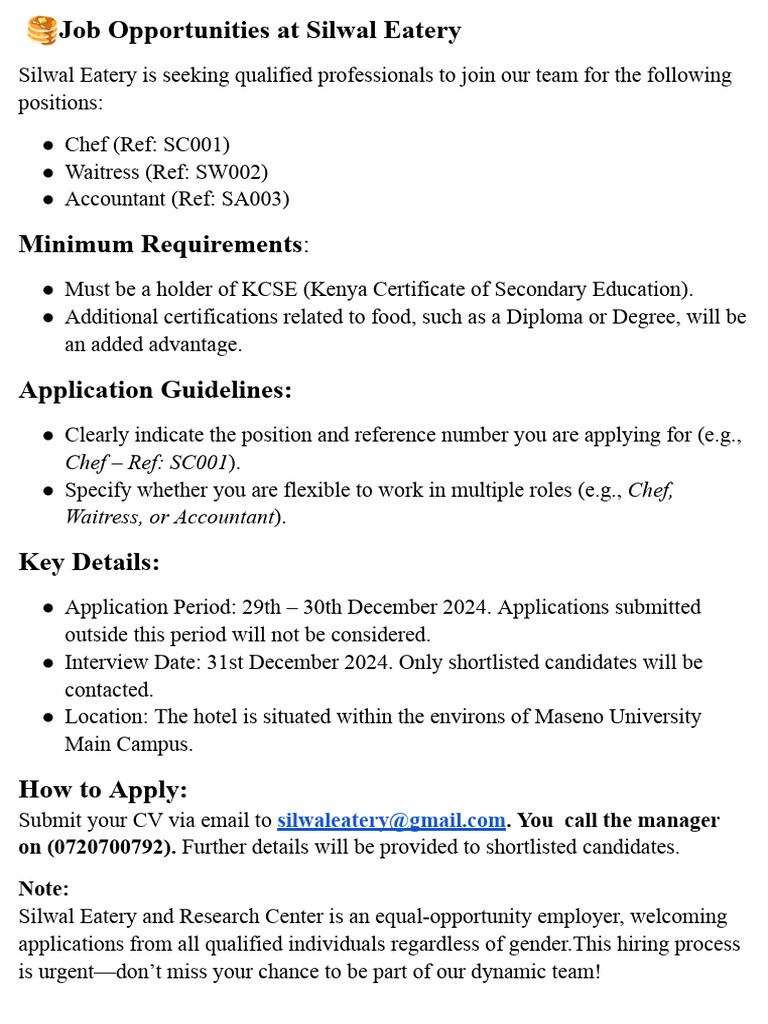 Silwal Eatery Advert | PDF