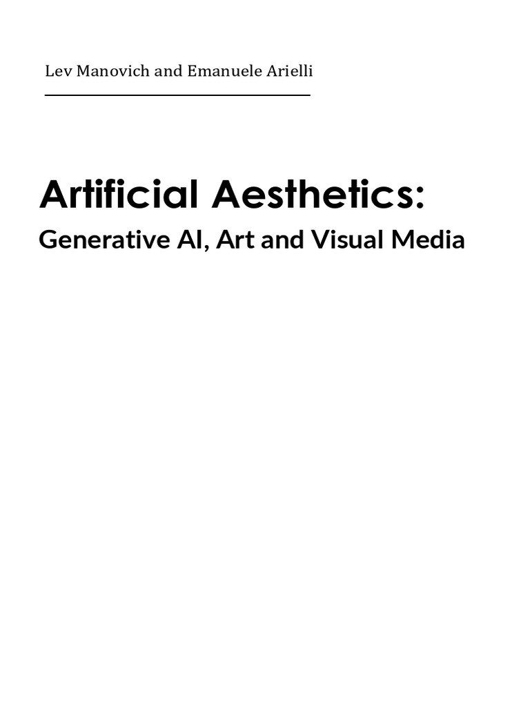 Manovich Artificial Aesthetics Final Versions of | PDF | Aesthetics ...