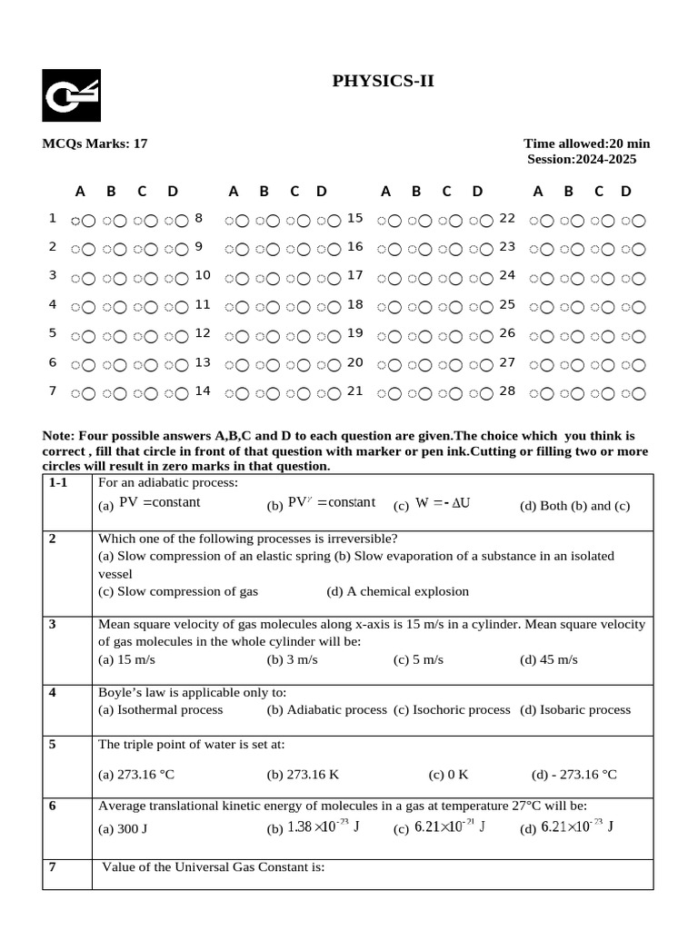 Mcqs Pe Pm Ics (Part II) | PDF | Capacitor | Electrical Engineering Mcqs Pe Pm Ics (Part II) | PDF | Capacitor | Electrical Engineering