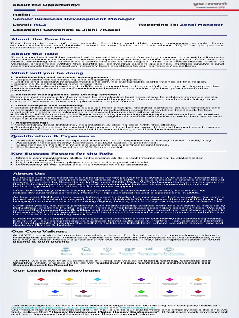 Opportunity Profile - BDM (1) | PDF | Supply Chain | Business