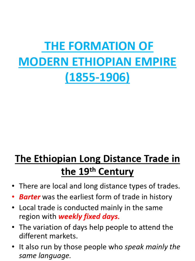Ethiopian Empire Formation | PDF | Ethiopia