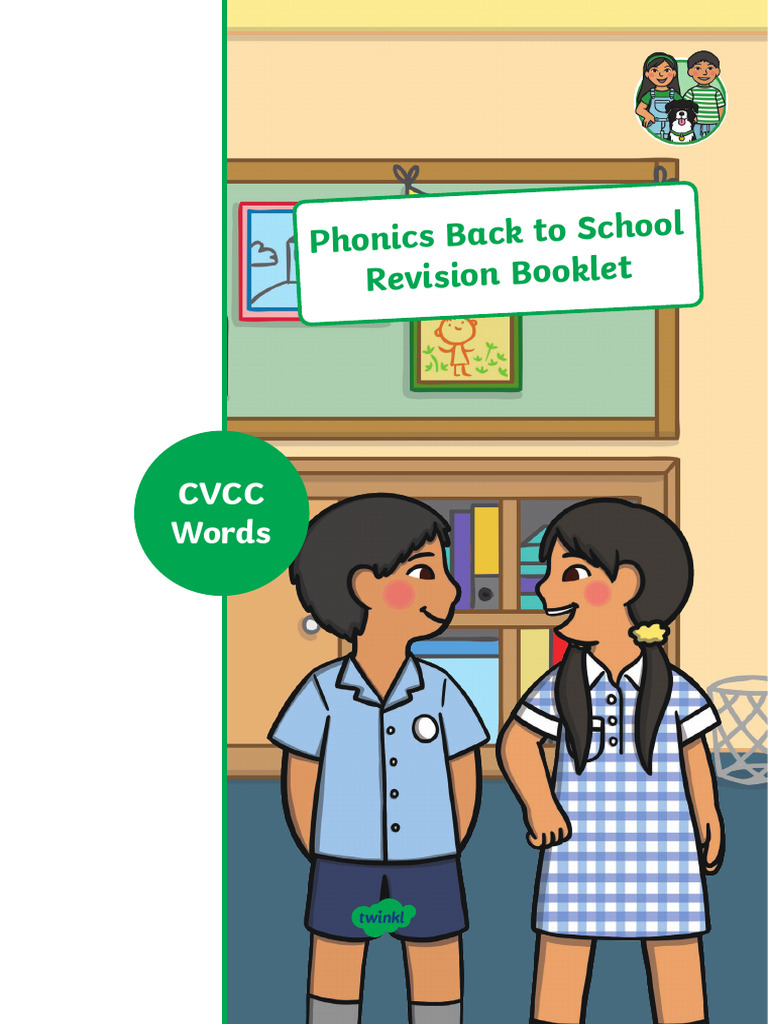 Back To School Phonics Level 4 Revision Booklet 1 CVCC Words Au L ...