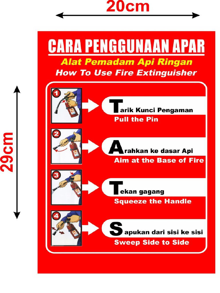 cara penggunaan apar | PDF