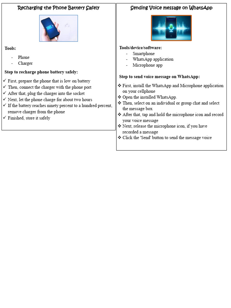 The Example of Procedure Text | PDF