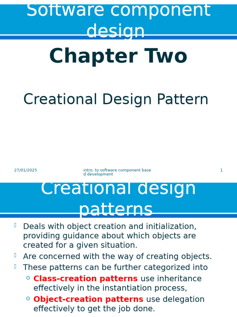 Chap - 3 - Creational Design Patterns | PDF | Class (Computer Programming) | Method (Computer ...
