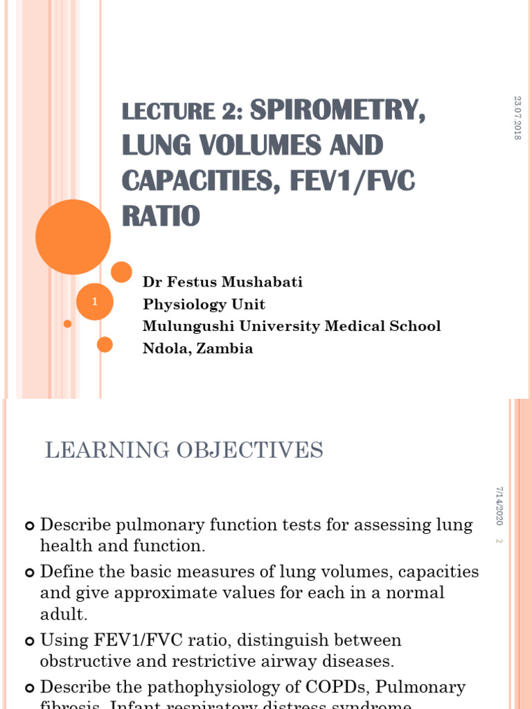 Spirometry and Lung Function Analysis | PDF | Lung | Exhalation