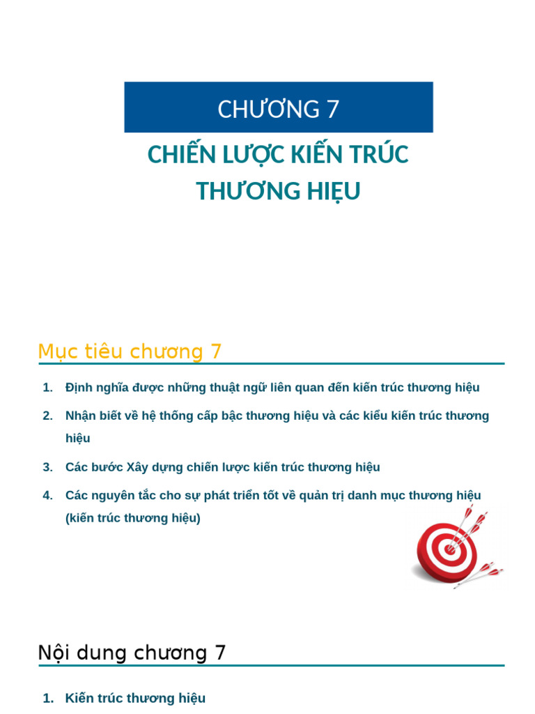 Slide Quan Tri Thuong Hieu Iuh-c7 Kien Truc Th | PDF