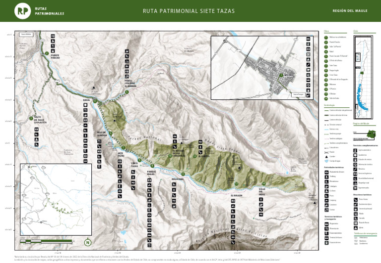 RP Siete Tazas Parque Nacional Mapa Desplegable v4 | PDF