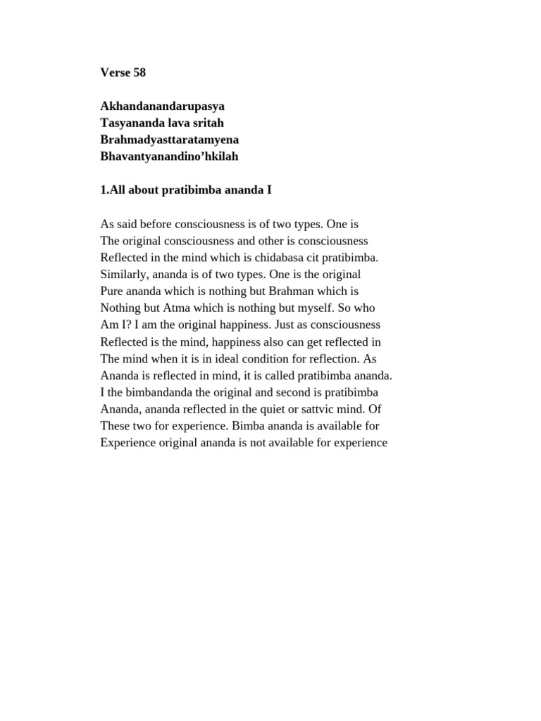 58 Atma Bodha Verse 58 | PDF | Indian Philosophy | Hindu Philosophy