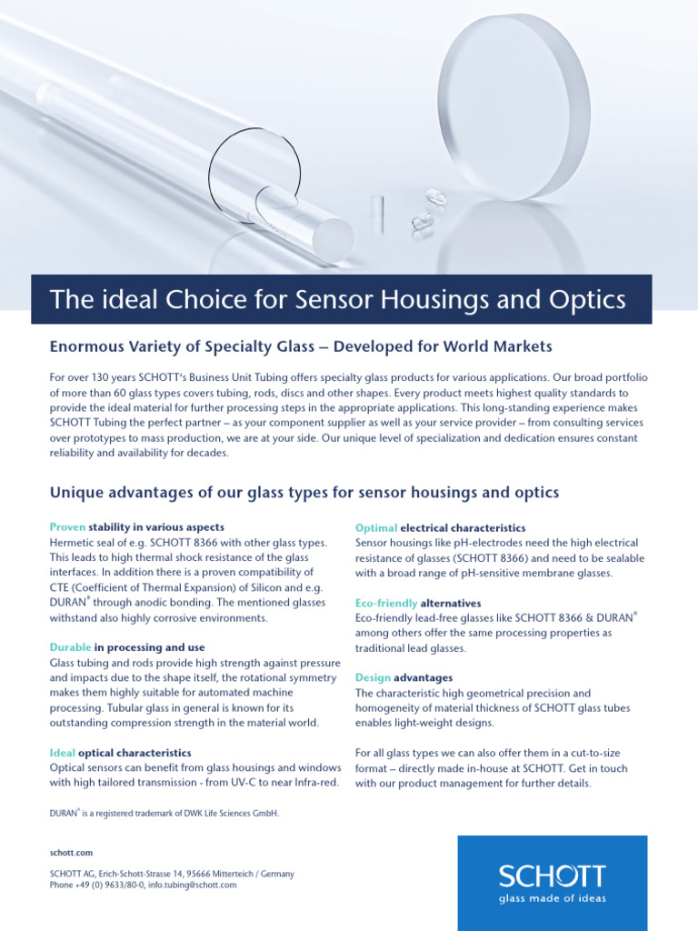 Schott-Sensors-Leaflet-210x280mm-22-06-13_FINAL | PDF | Glasses ...