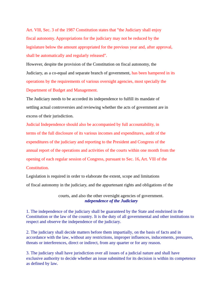 Independence and Autonomy | PDF | Judiciaries | Tribunal