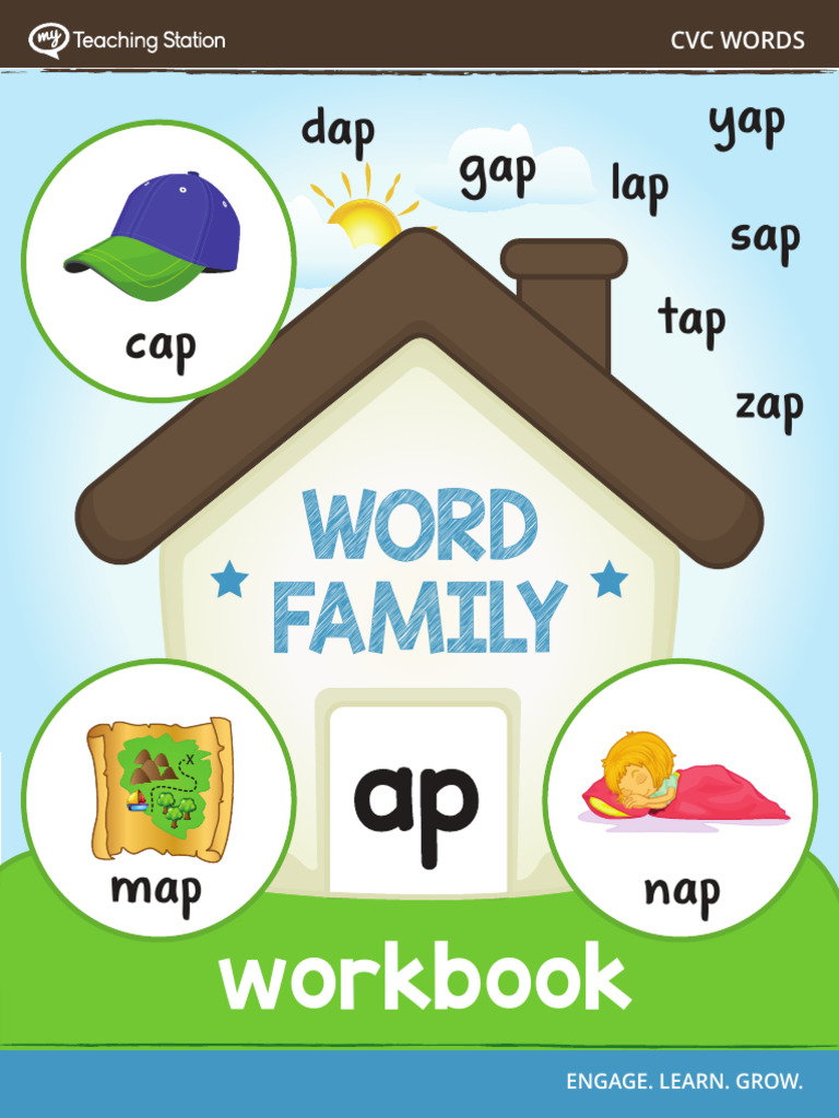 AP Word Family Work Book Cvc Color | PDF | Linguistics | Learning